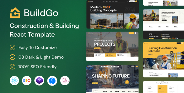 BuildGo - Construction & Building React Template by wpCodify | ThemeForest